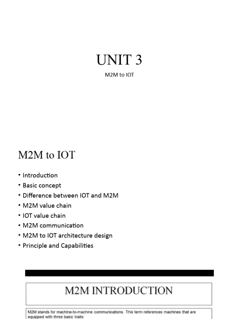 Unit 3 M2M | Download Free PDF | Internet Of Things | Computing