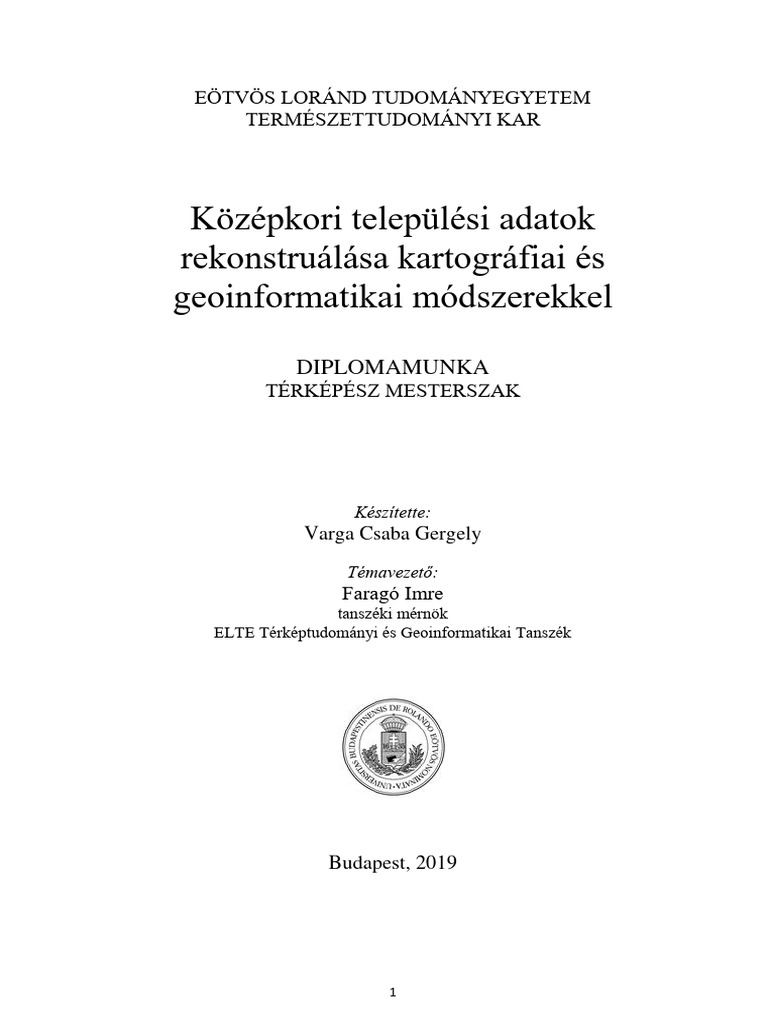 Varga - Csaba - Gergely Középkori Falvak | PDF