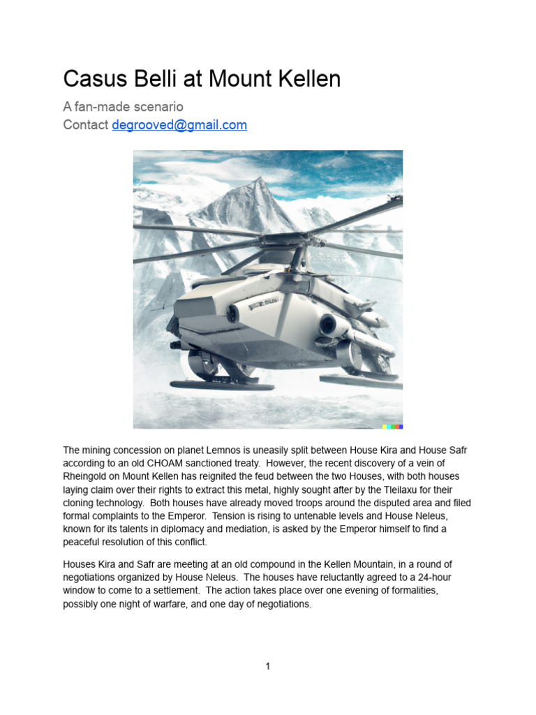 Casus Belli at Mount Kellen | PDF