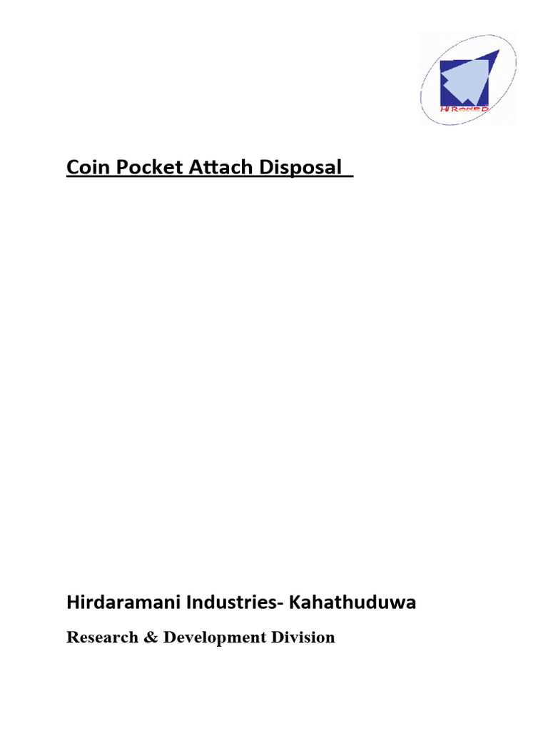 Coin Pocket Attach Disposal (Sure) | PDF