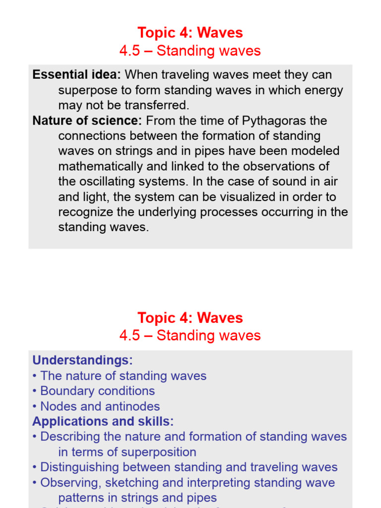 Understanding Standing Waves in Physics | PDF | Waves | Harmonic