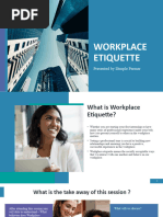 Workplace Etiquette | PDF | Etiquette | Tableware