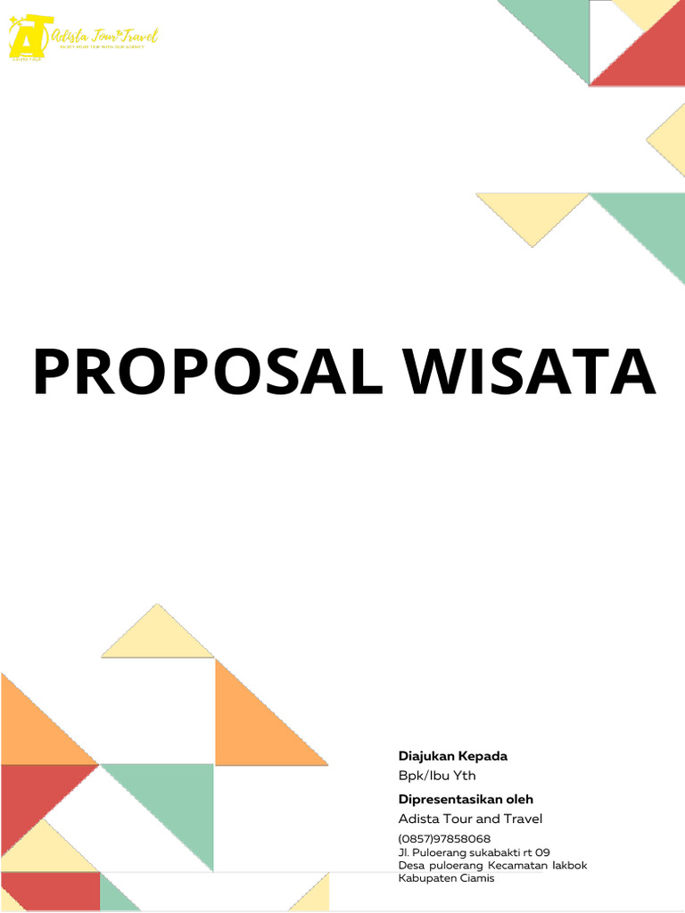 Proposal Paket Wisata Pangandaran PP | PDF | Bisnis