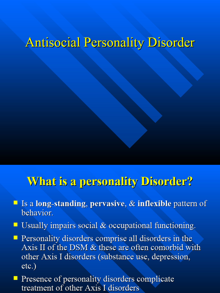 5 Antisocial Personality Disorder and Psychopathy | PDF | Antisocial ...