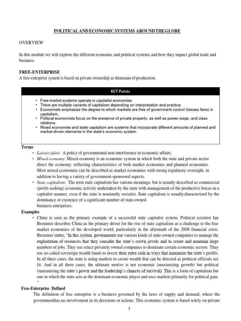 All - POLITICAL AND ECONOMIC SYSTEMS AROUND THE GLOBE | PDF ...