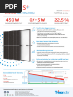 Trina 440W Vertex-S+ Datasheet | PDF | Photovoltaics | Solar Panel