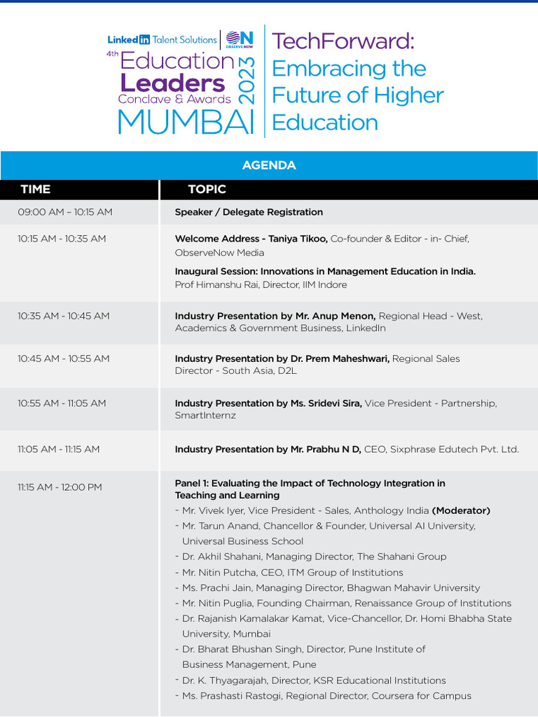 Agenda | PDF | Computers | Career & Growth