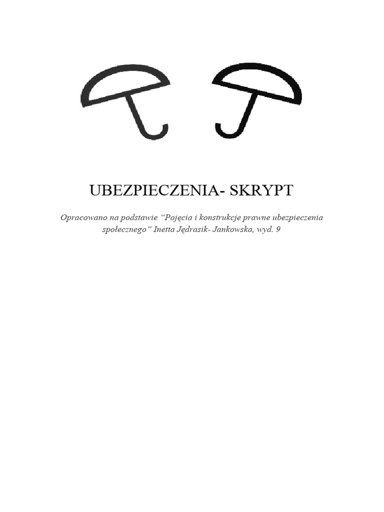 UBEZPIECZENIA- SKRYPT | PDF