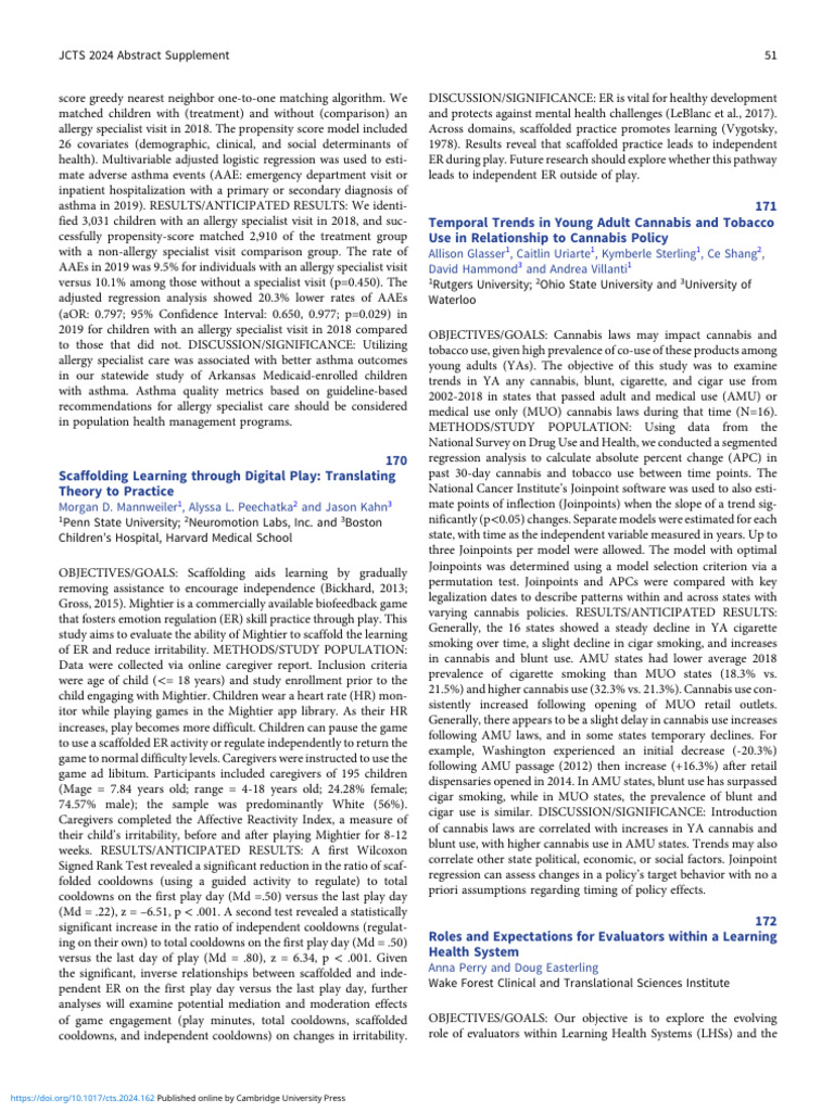 170 Scaffolding Learning Through Digital Play Tran | PDF | Health Care | Medicine