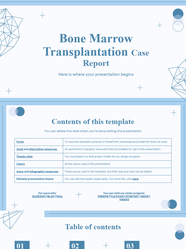 Bone Marrow Transplantation Case Report by Slidesgo | PDF | Medical ...