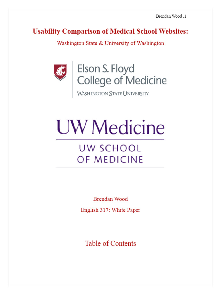 Usability Comparison of Medical School Websites | PDF | Usability ...