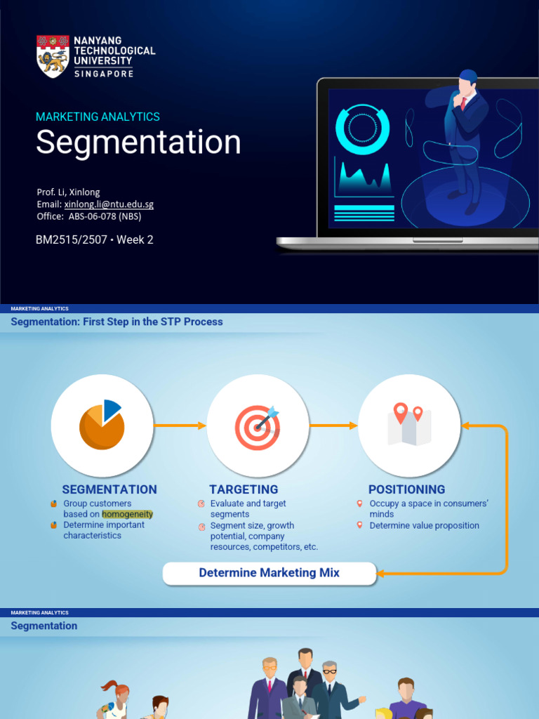 BM2515 Week 2 Segmentation Slides | PDF | Market Segmentation | Cluster Analysis