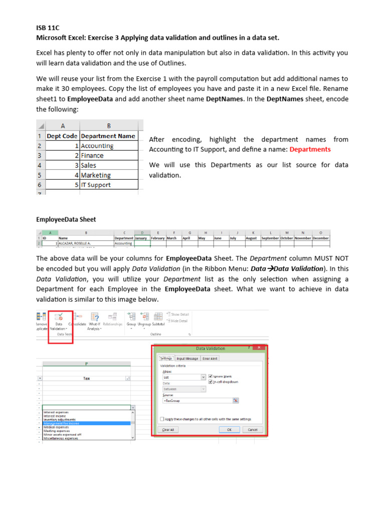 Excel-Exercise-3 - Ver 2024 | PDF | Microsoft Excel | Information Technology