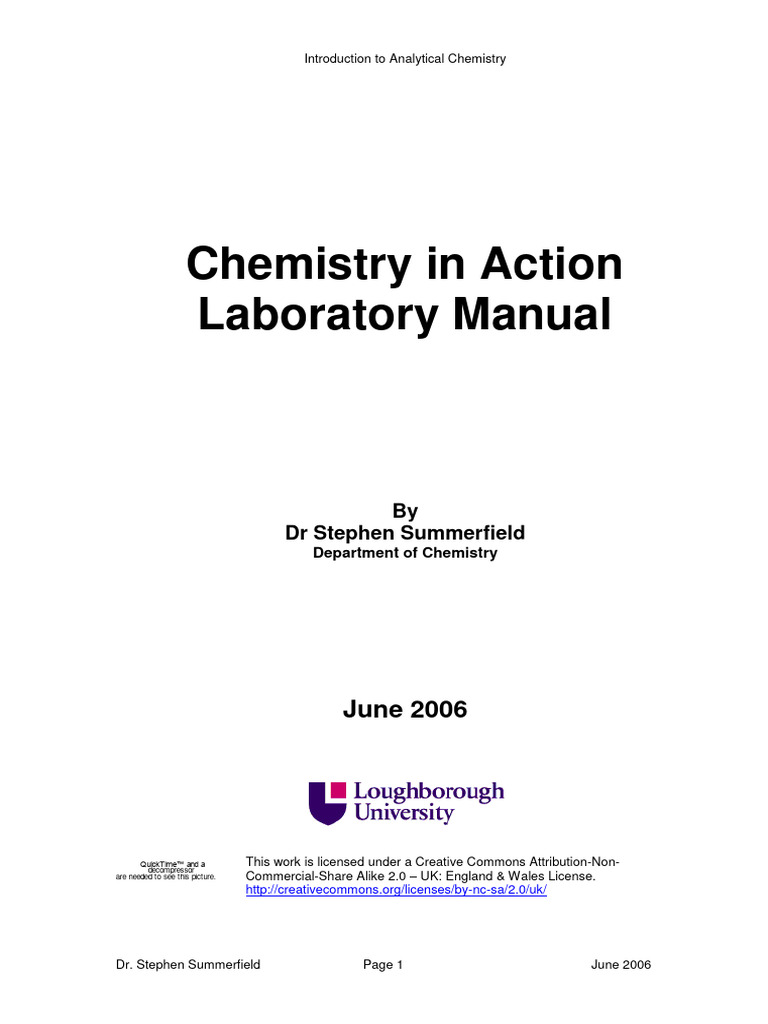 Chemistry in Action Lab Manual Final | PDF | Crime Scene | Chromatography