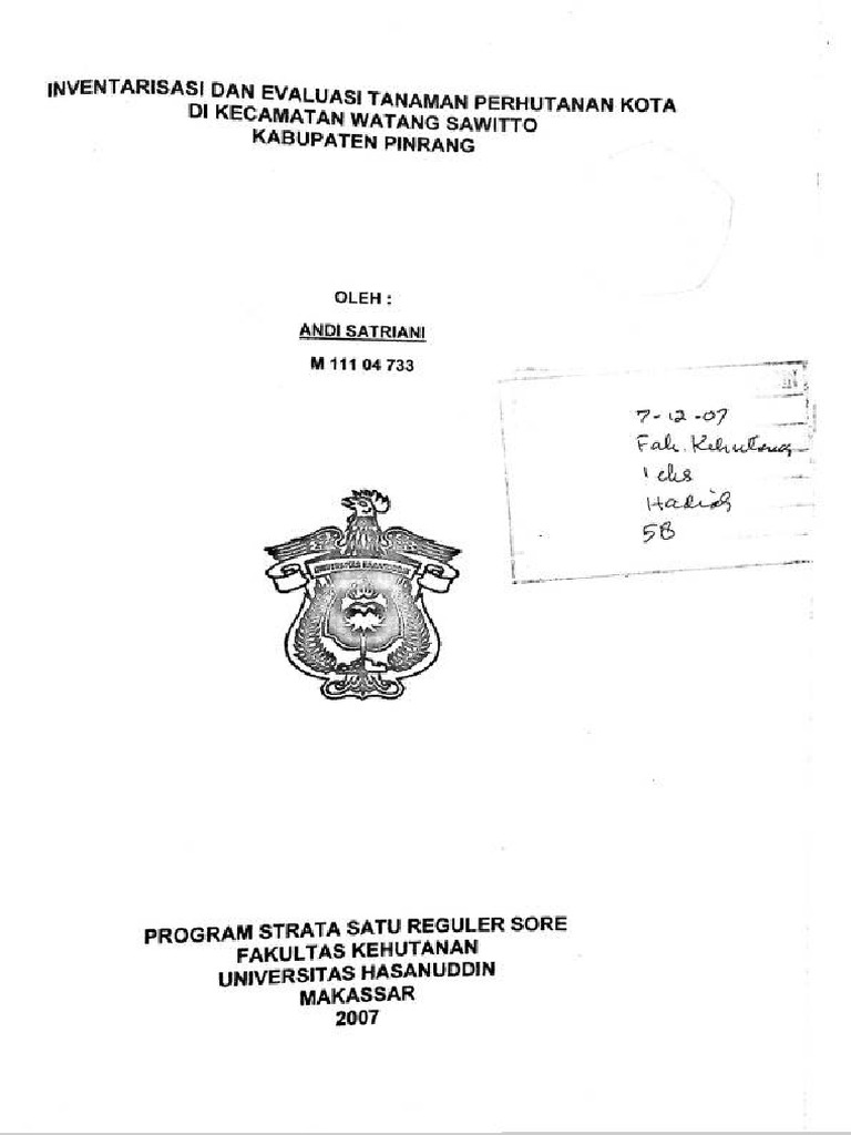 Andi Satriani (M 111 04 733) | PDF