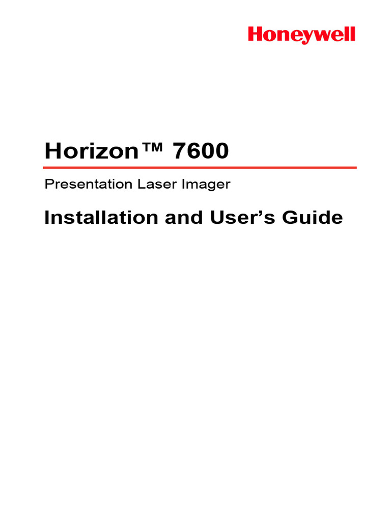 Honeywell 7600 | Download Free PDF | Power Supply | Barcode