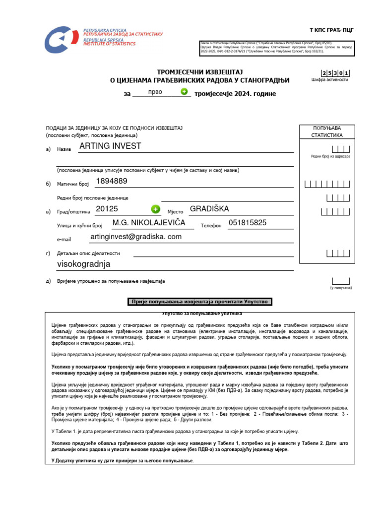 Gradj - PCG - I Kvart 2024 | PDF