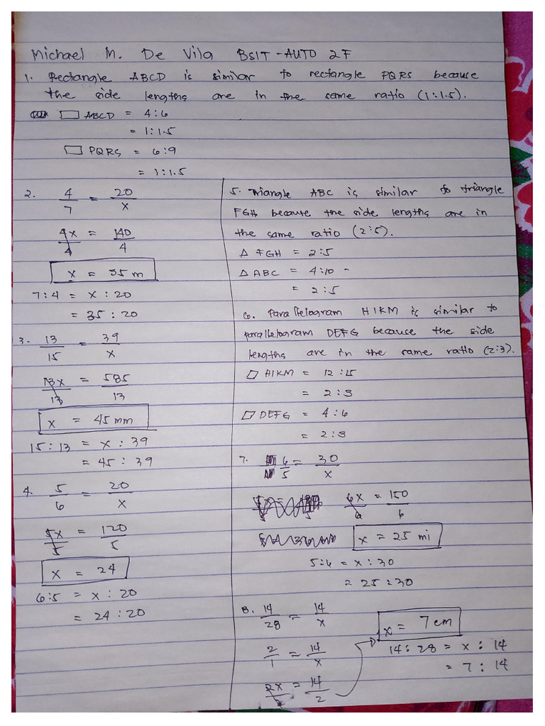 Activity - Similar Figures | PDF
