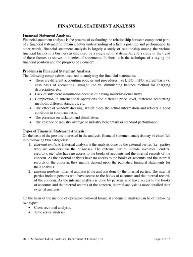 Financial Statement Analysis in Ethiopia | PDF | Balance Sheet | Equity ...