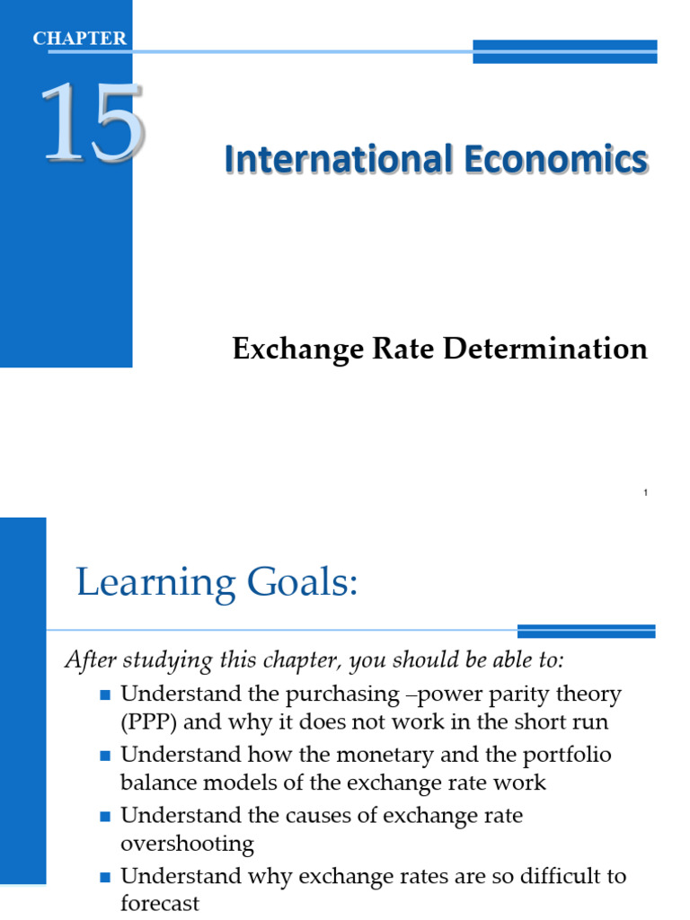 Chapter 15 | PDF | Purchasing Power Parity | Exchange Rate