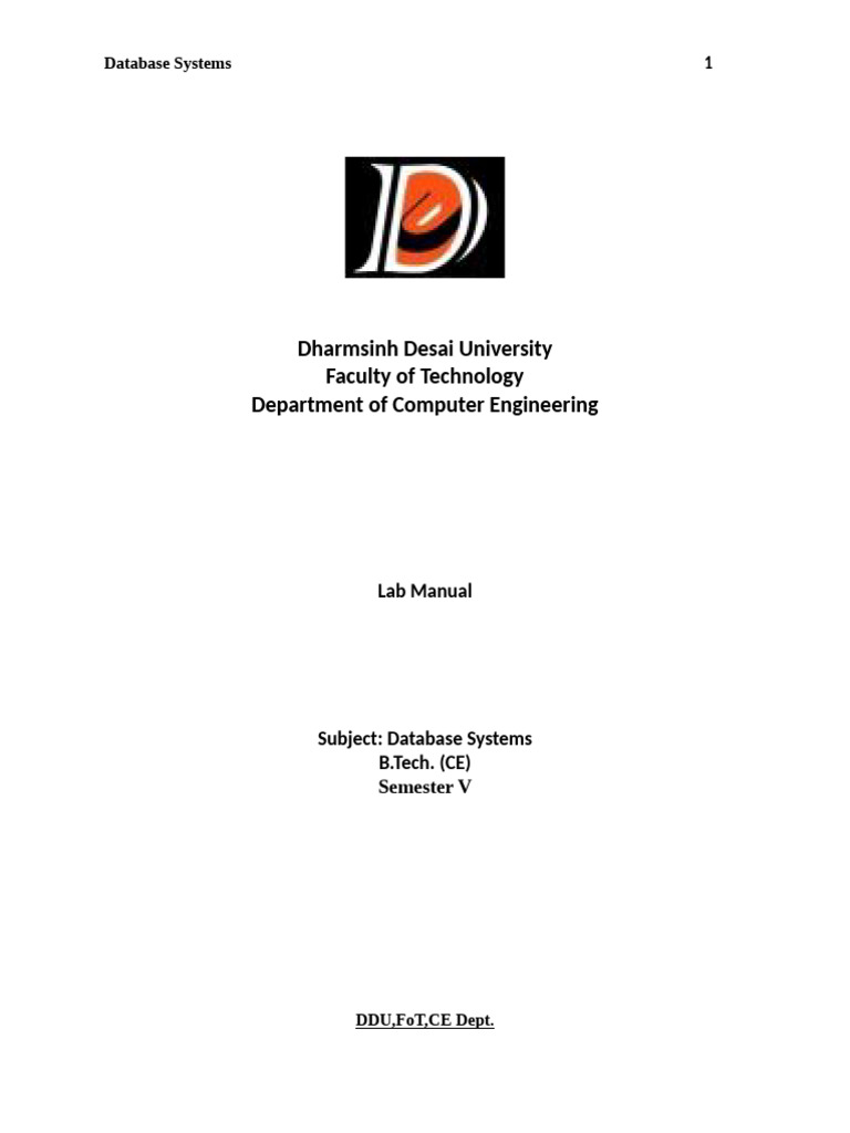 DBS Lab Manual 2016 | PDF | Sql | Table (Database)