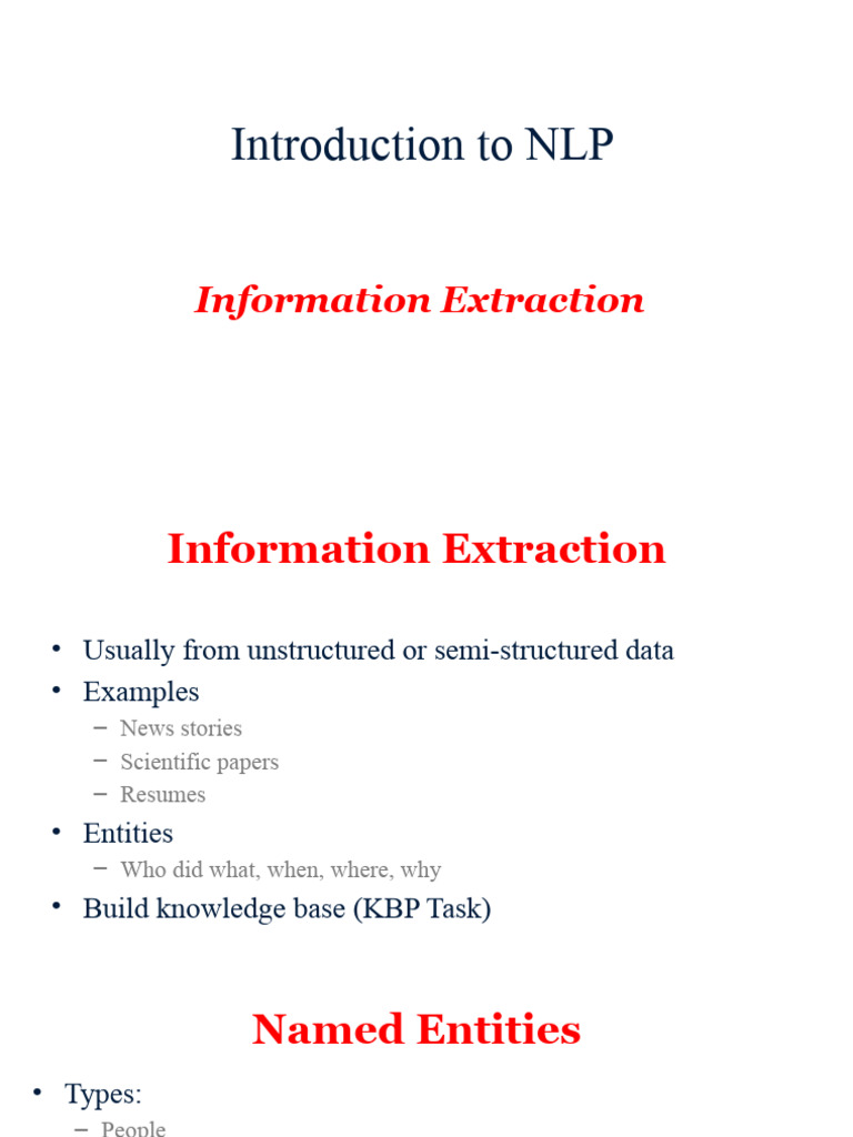 Named Entity Recognition and Information Extraction | Download Free PDF ...