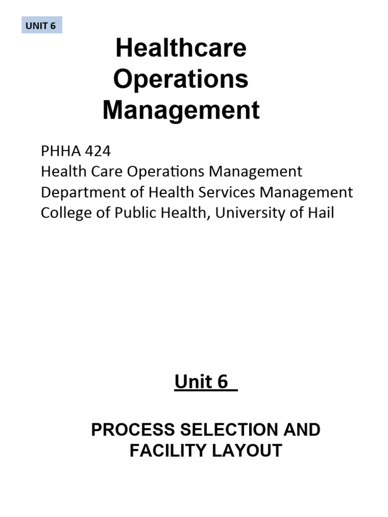 6 Operations Management UNIT 6 | PDF | Automation | Computer Aided Design