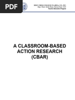 CBAR Format | PDF | Action Research | Data