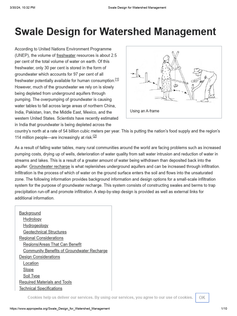 Swale Design for Watershed Management | PDF | Groundwater | Surface Runoff