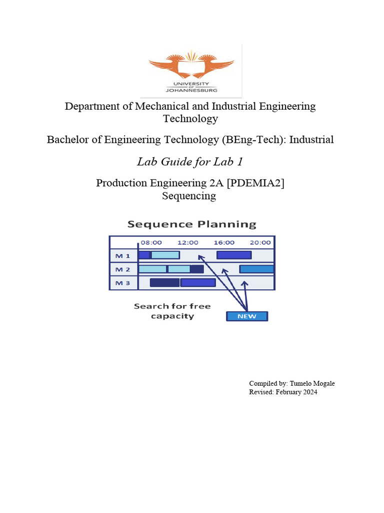 Lab1 Guide Production Engineering 2024 | PDF