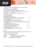 Cambridge Movers Speaking Test | PDF | Lunch | Classroom