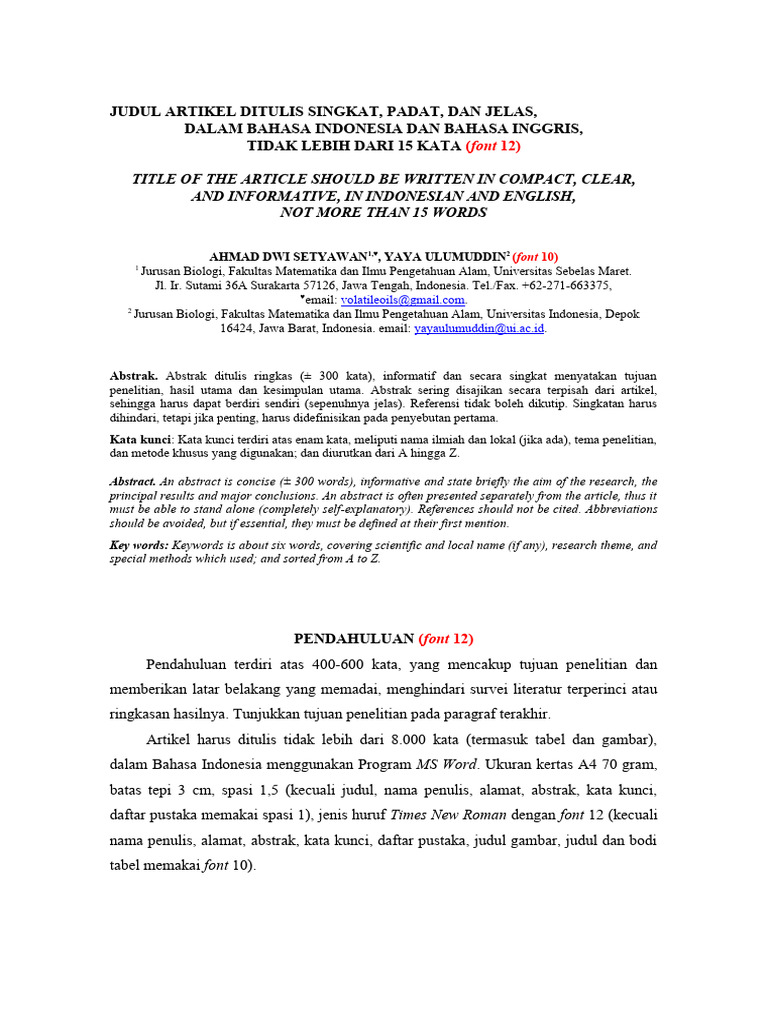 15.template Artikel Ilmiah | PDF