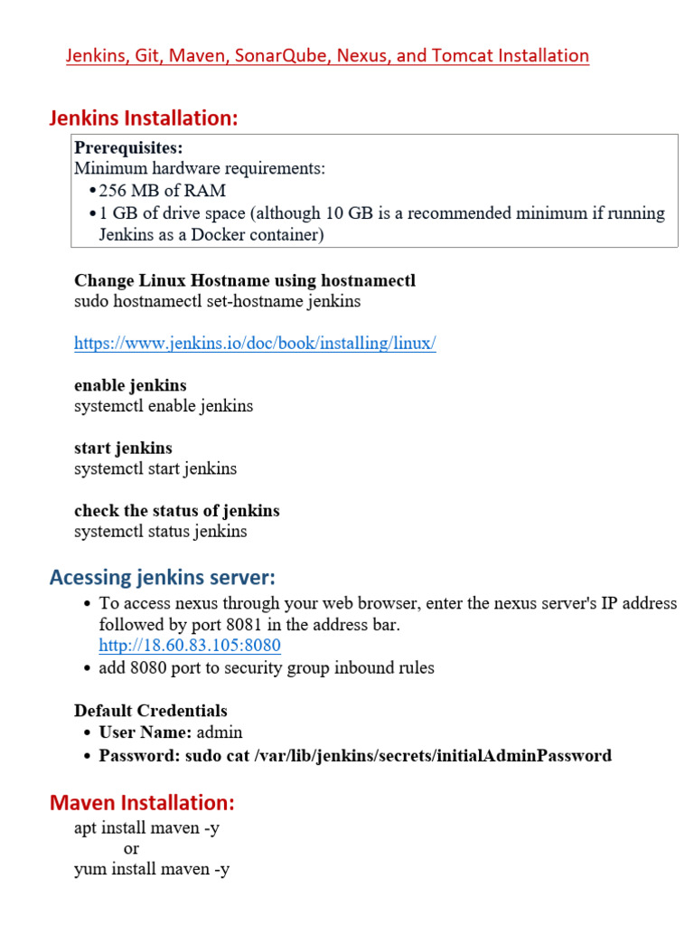 DevOps Tool Installation Guide | PDF | Sudo | Superuser