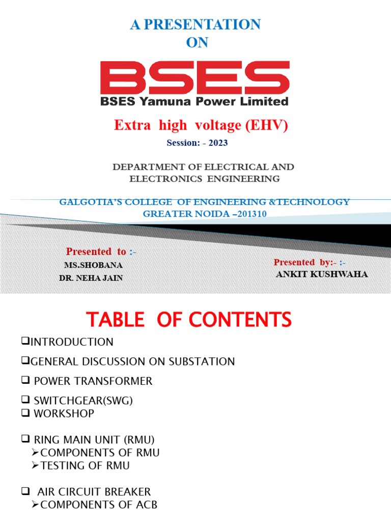Bses Bypl | PDF | Electric Arc | Electrical Substation