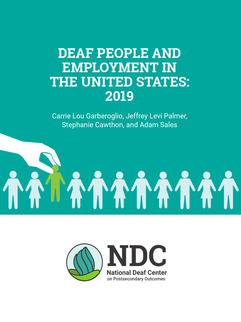 Deaf People and Employment in The United States 2019 | PDF | American ...