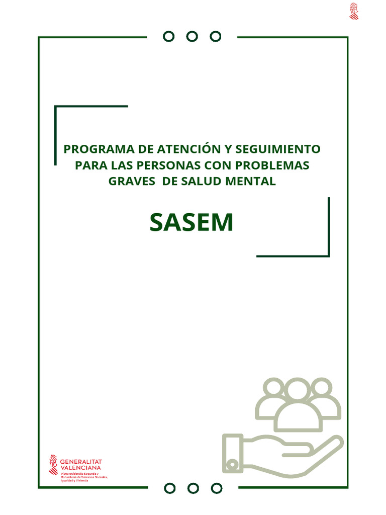 Programa de Atención Sasem 1 | PDF | Salud mental | Trabajo Social