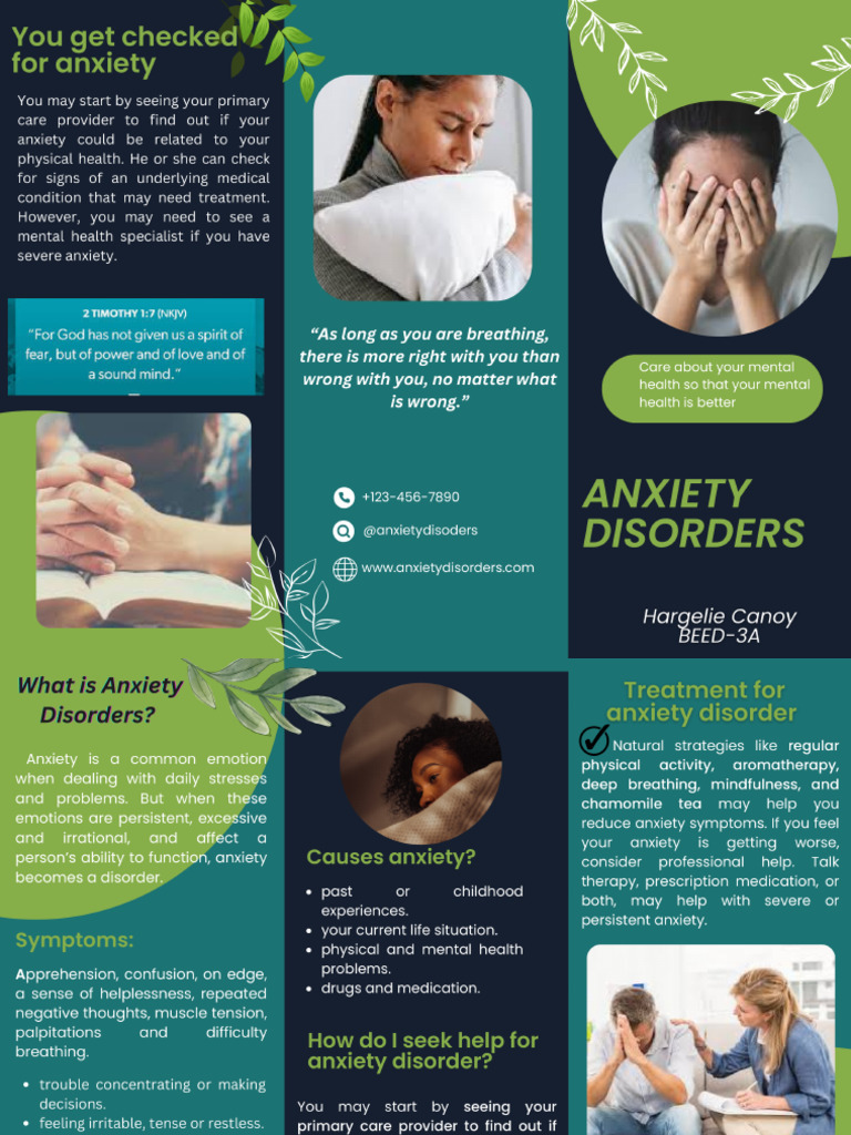 BEED-3A Canoy Hargelie Anxiety Pamphlet | PDF