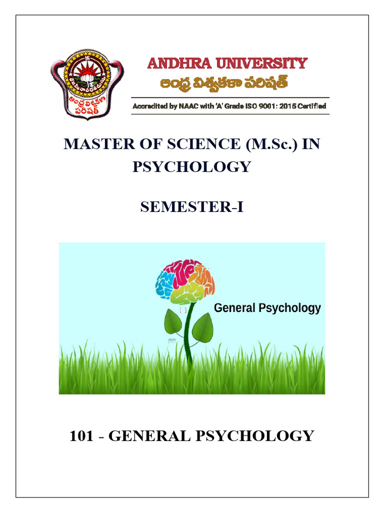 101 - General Psychology - Full Slm-Merged | PDF | Science | Psychology