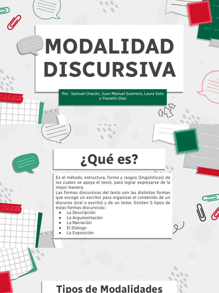 Modalidad Discursiva | PDF | Razón | Comunicación
