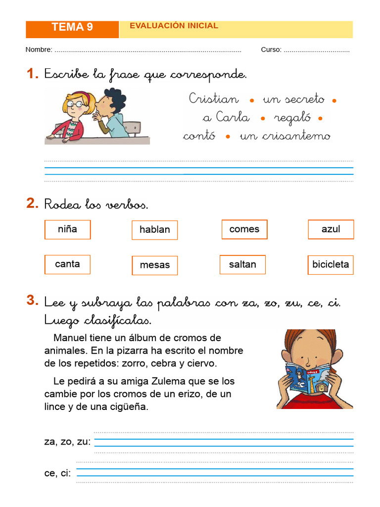 Lengua 1 and m Ev Tema 090 | PDF