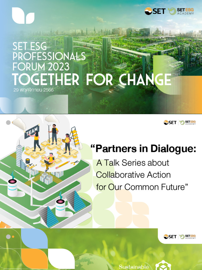 SET ESG Professionals - Partner in Dialogues - Master - Public | PDF