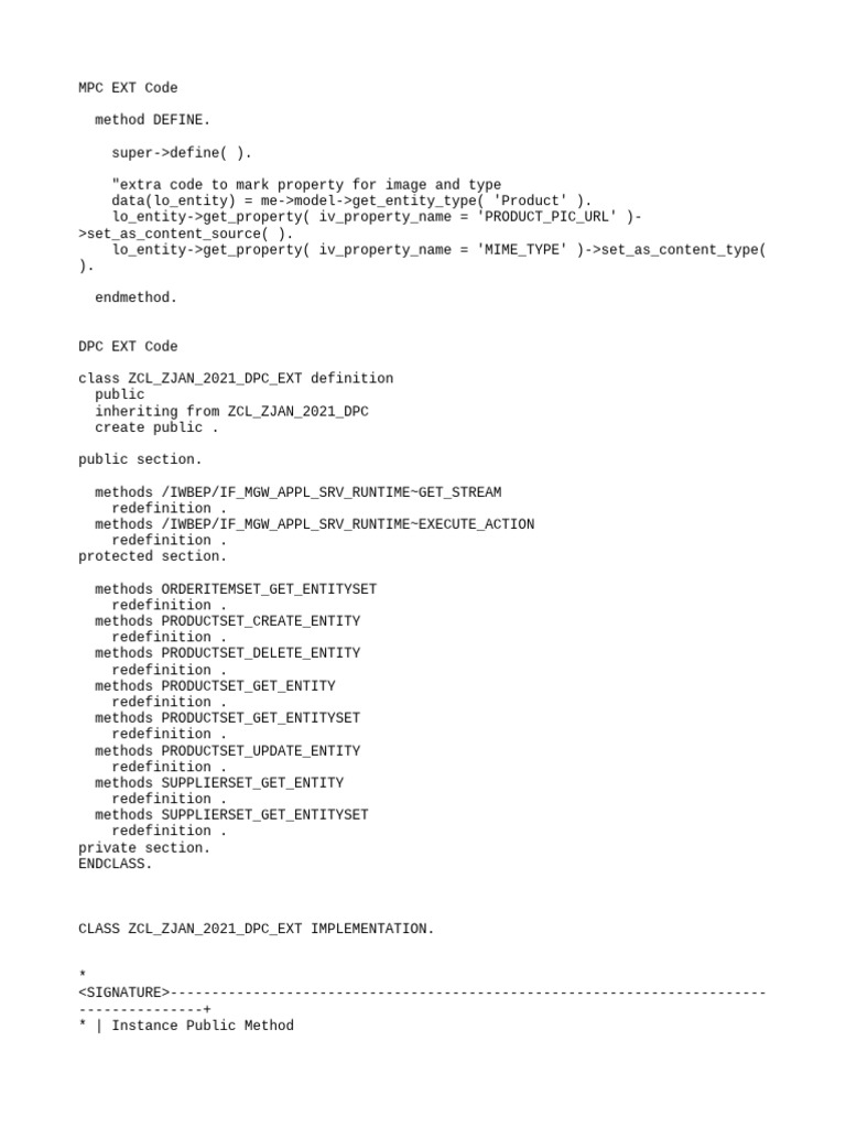 SAP OData Service Code | PDF | Computer Programming | Computing