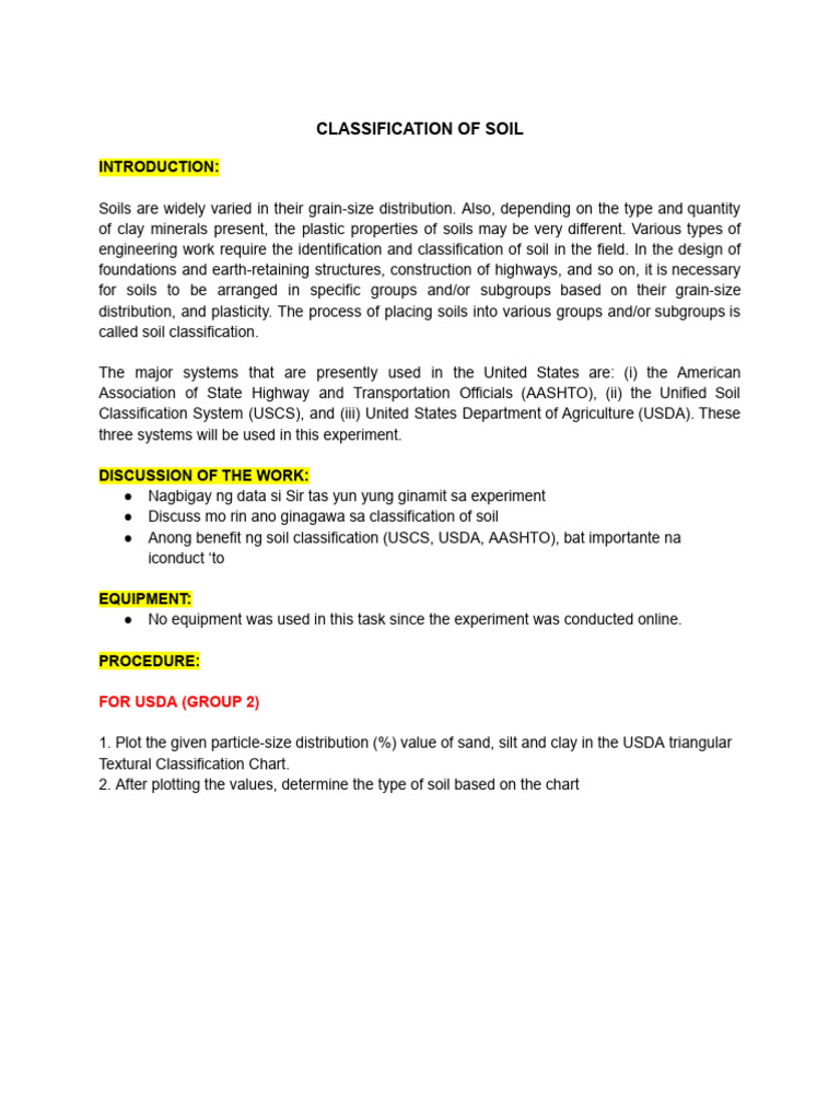 Classification of Soil | PDF | Loam | Soil