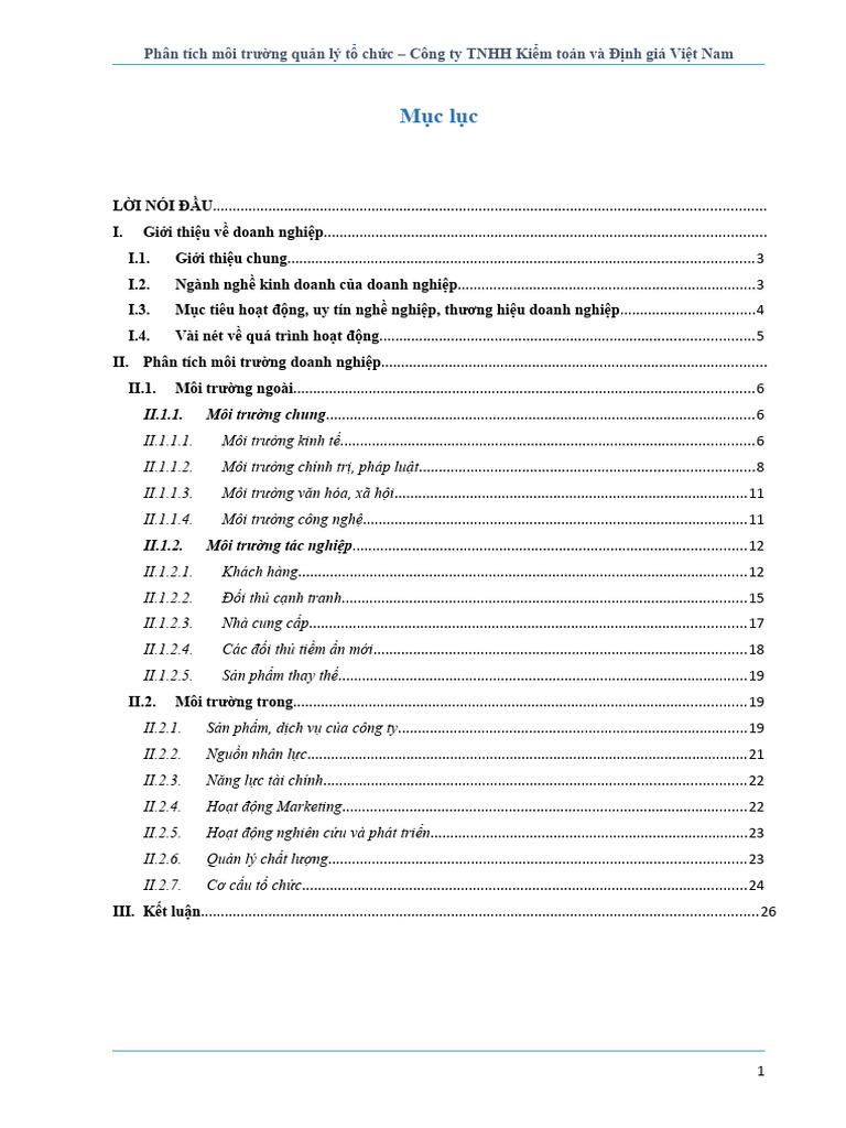 Nhom 2 - Phan Tich Moi Truong | PDF