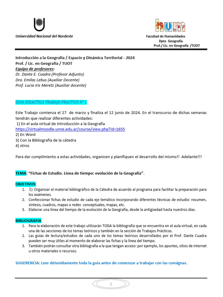 Guía Didáctica Trabajo Practico N2 | PDF | Maestros | Geografía Guía Didáctica Trabajo Practico N2 | PDF | Maestros | Geografía