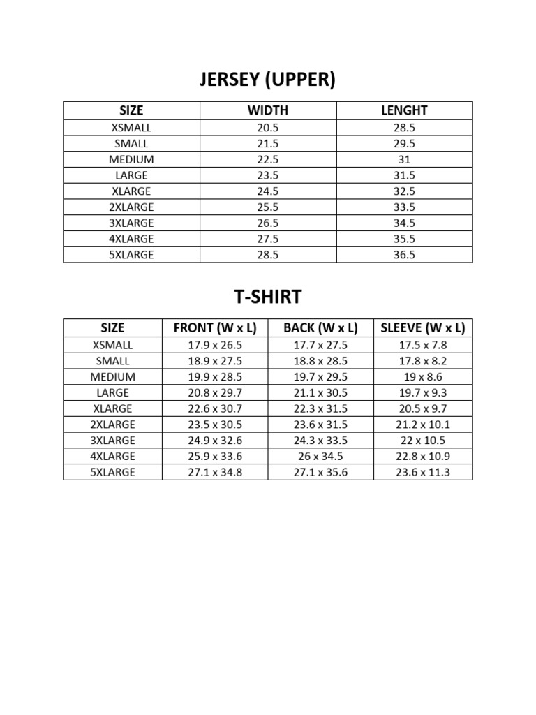 Olive Jat Sizing | PDF