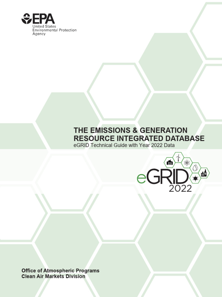 eGRID 2022 Technical Guide Summary | PDF | Carbon Footprint ...
