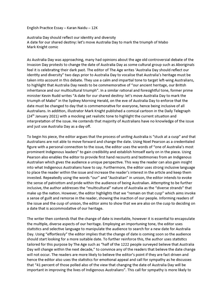 Australia Day Debate: Change the Date | PDF | Kevin Rudd | Sympathy