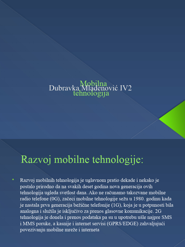 Mobila Tehnologija | PDF