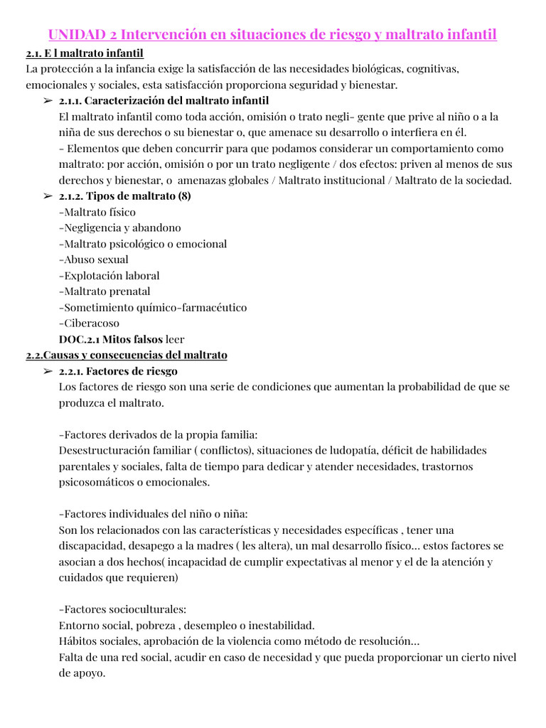 U2 Ifam | PDF | Abuso infantil | Abuso sexual